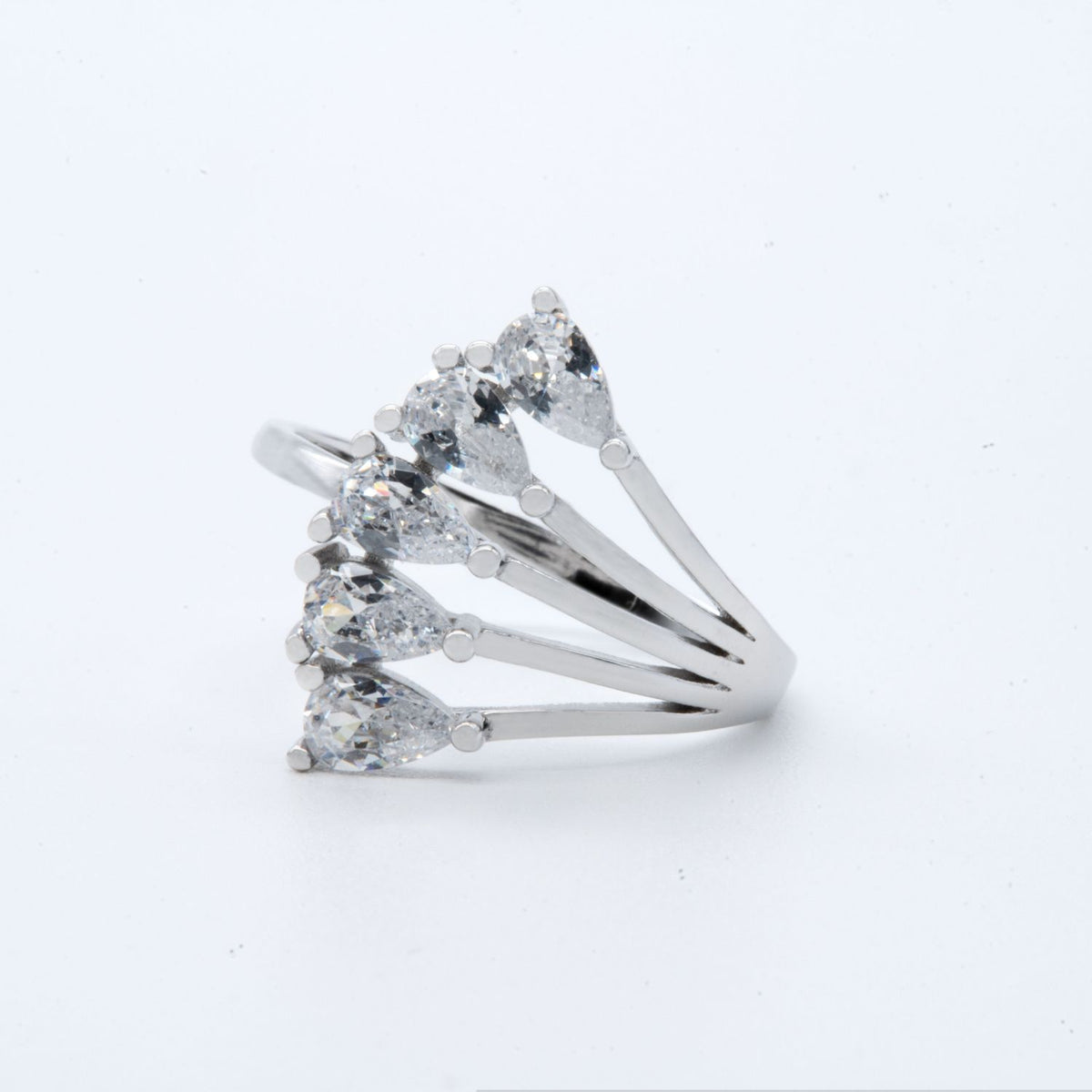 Radiant Marquise Cascade Ring – Mohh jewellery